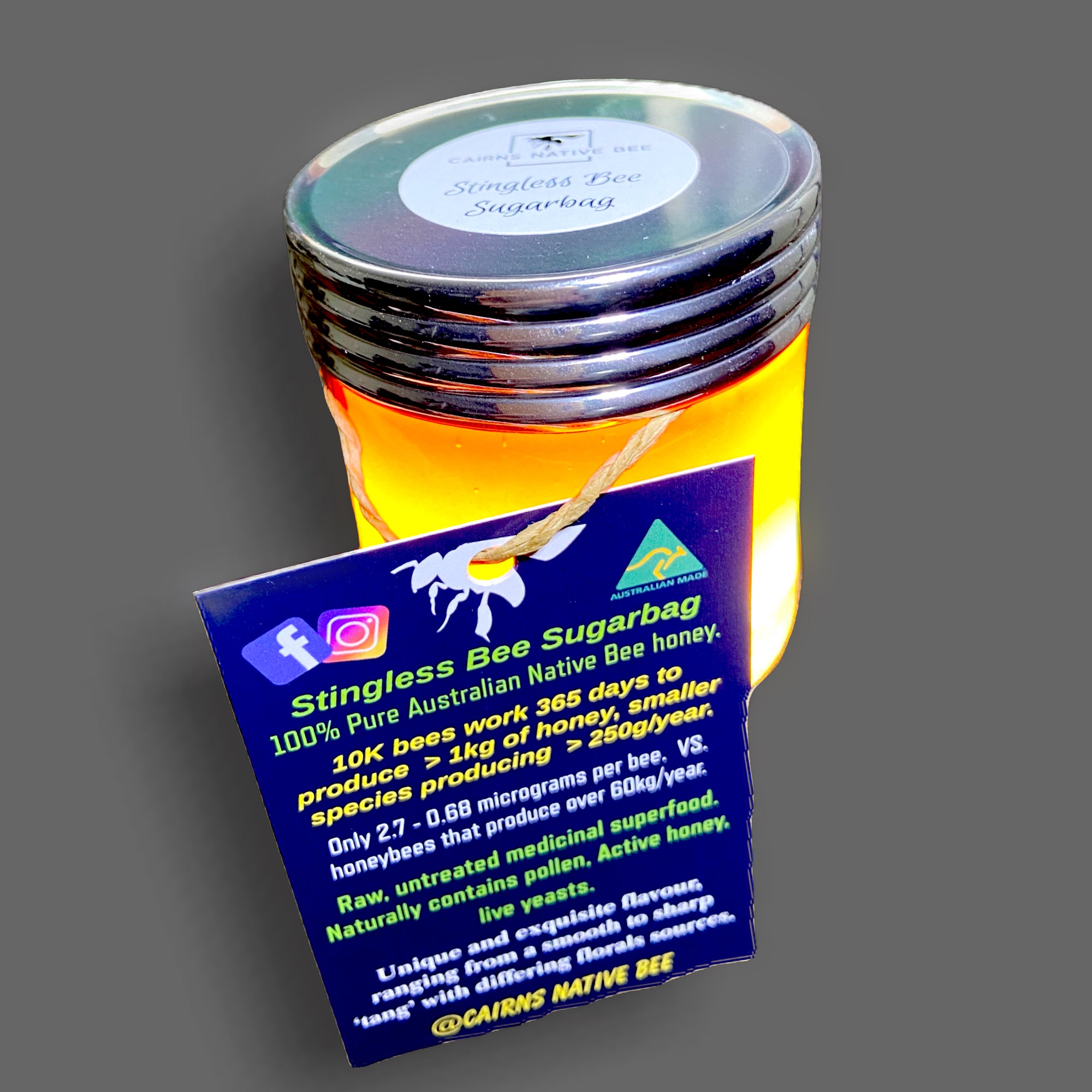 80g Medicinal SugarBag Honey | Cairns Native Bee